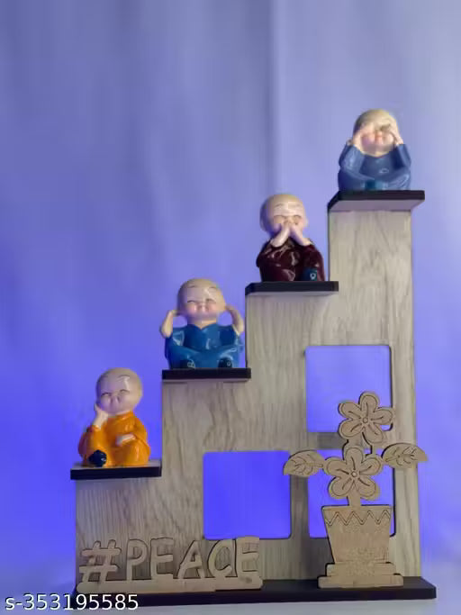 Wooden Monk Statues – My Store